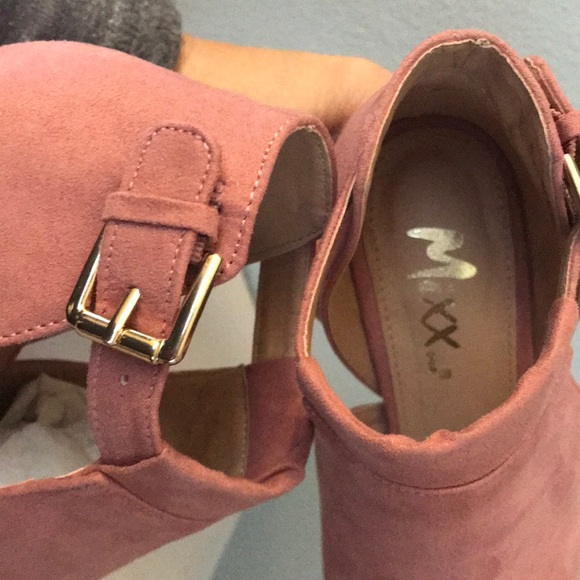Mixx Shuz | Shoes | Mixx Shuz Shonna Open Toe Bootie | Poshmark
